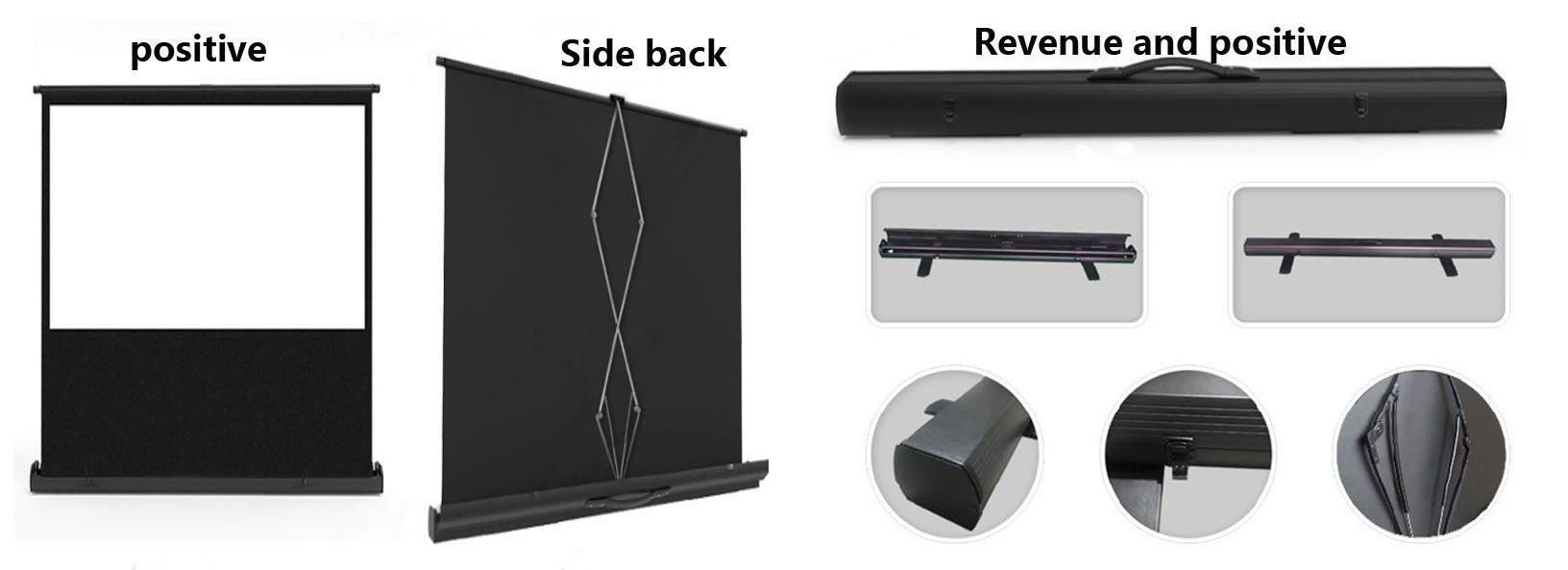 Easy Fast Fold Screen Projector Screen 170 View Angle，easy...